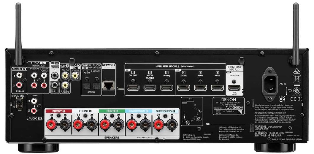 Denon AVC-S660H - ενισχυτης home cinema - av amplifier :: Kosmas Audio ...