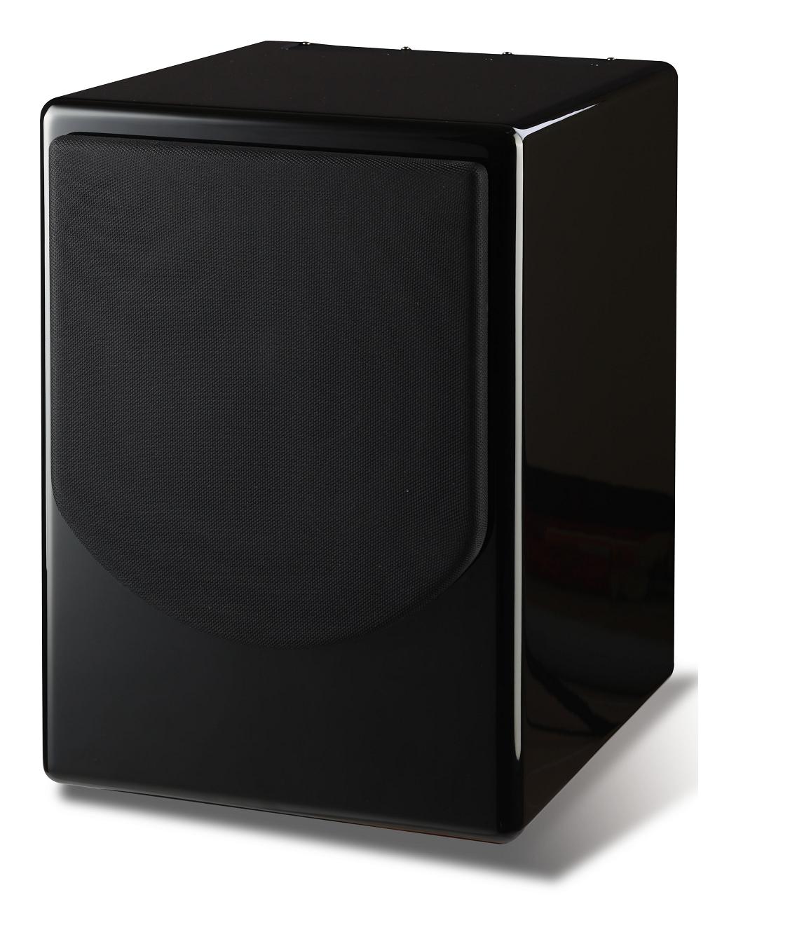 Usher SW-212 black piano subwoofer home cinema - ενεργο υπογουφερ ...
