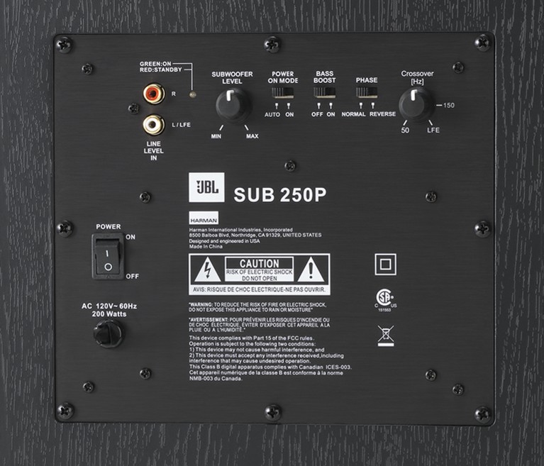 JBL Sub-250P :: Kosmas Audio Video